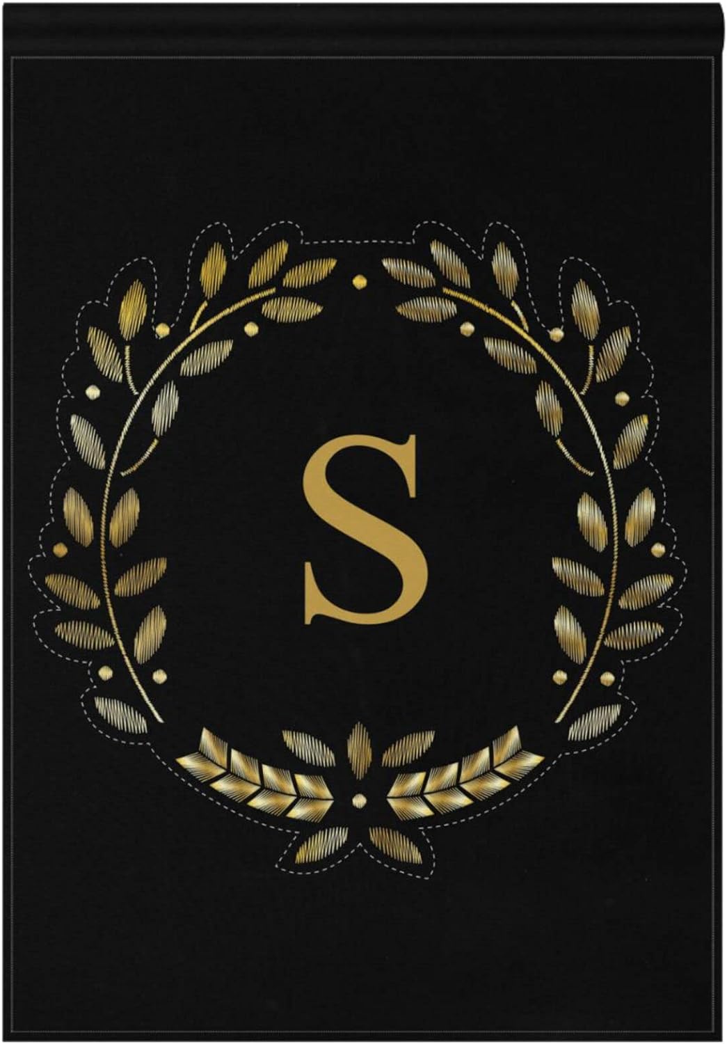 Flower Letter S House Flag Double Sided, Family Last Name Initial ...
