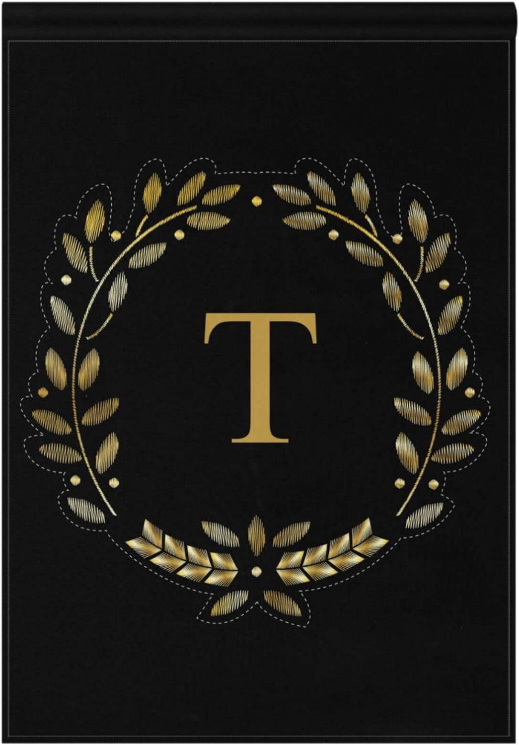 Flower Letter T Garden Flag 12 x 18 Double Sided, Family Last Name ...