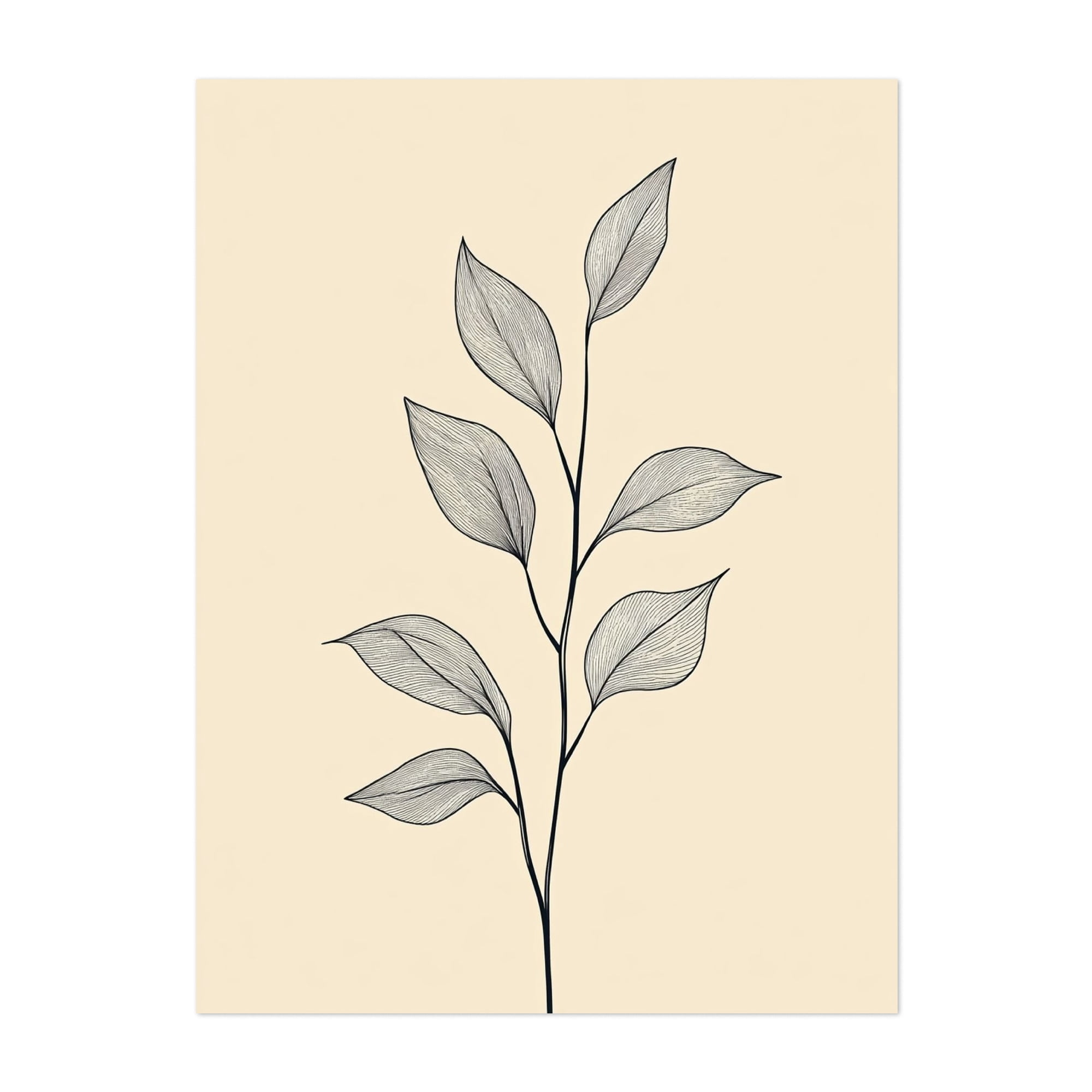 Flower Line Art - Line Drawing Line Art Botanical Minimalist Nature ...