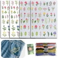 Flower Lines Designed Flower Border Patterns Embroidery Patterns ...