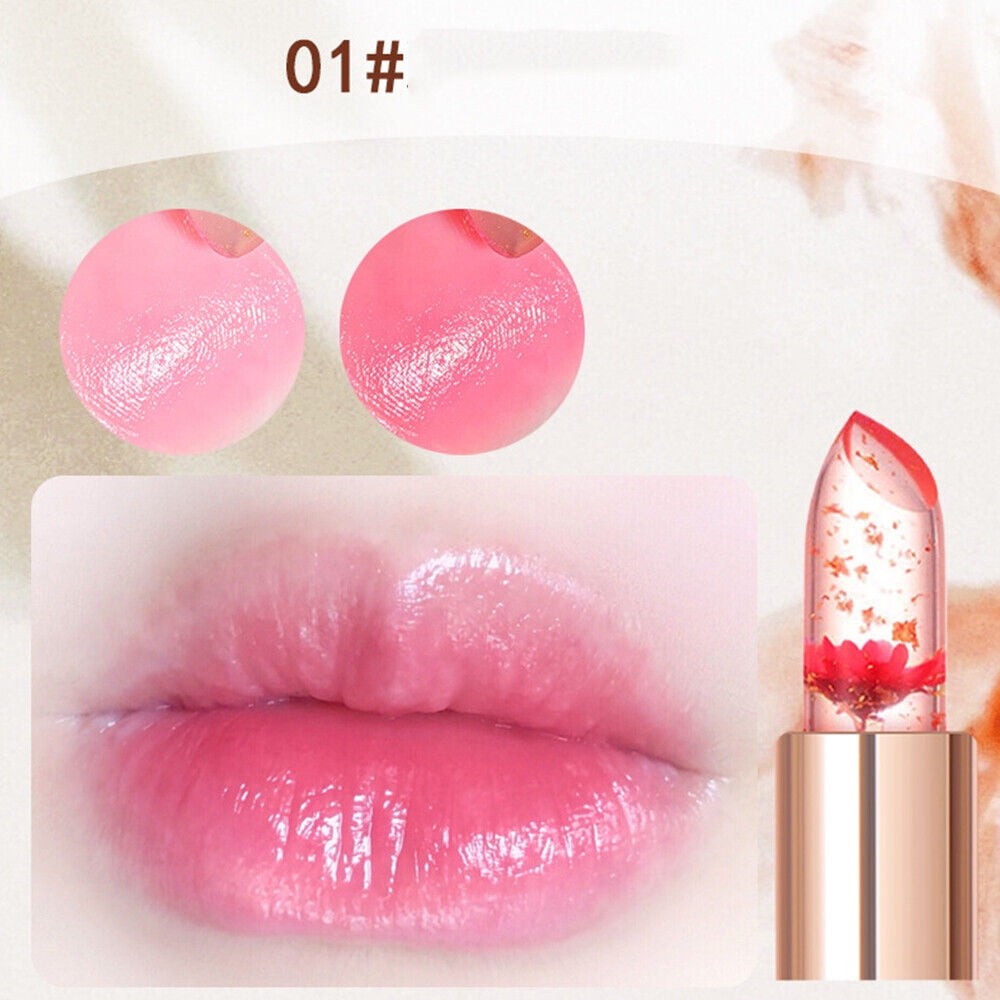 Flower Lipstick Color Jelly Transparent Magic Changing Lip Temperature ...