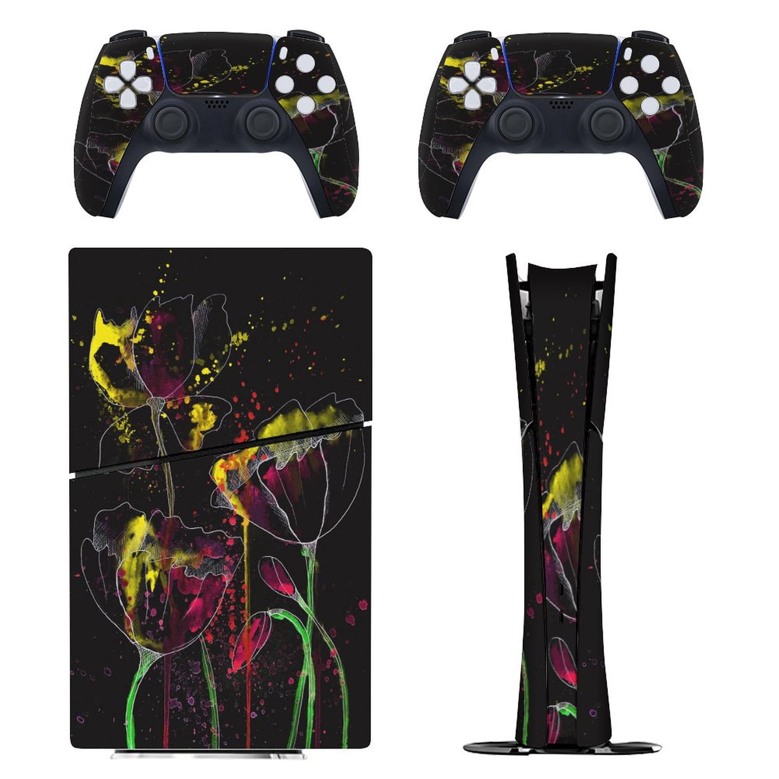 Flower, Liquid, Mystery PS5/PS5 Slim Digital Disc Skin Sticker For ...