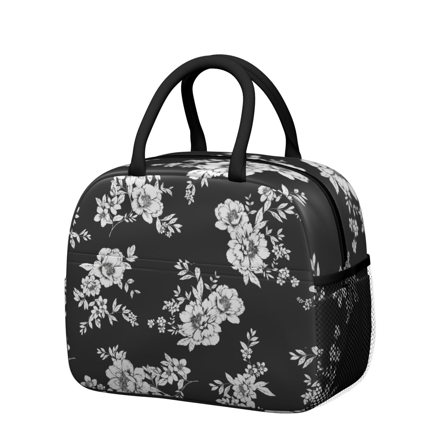 Flower Lunch Bag for Women Men Reusable Insulated Lunch Bags, Leakproof ...