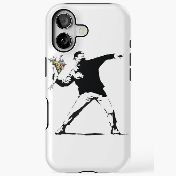 Flower Man Street Art Urban Graffiti Design for iPhone 17 to 11 Pro Max ...