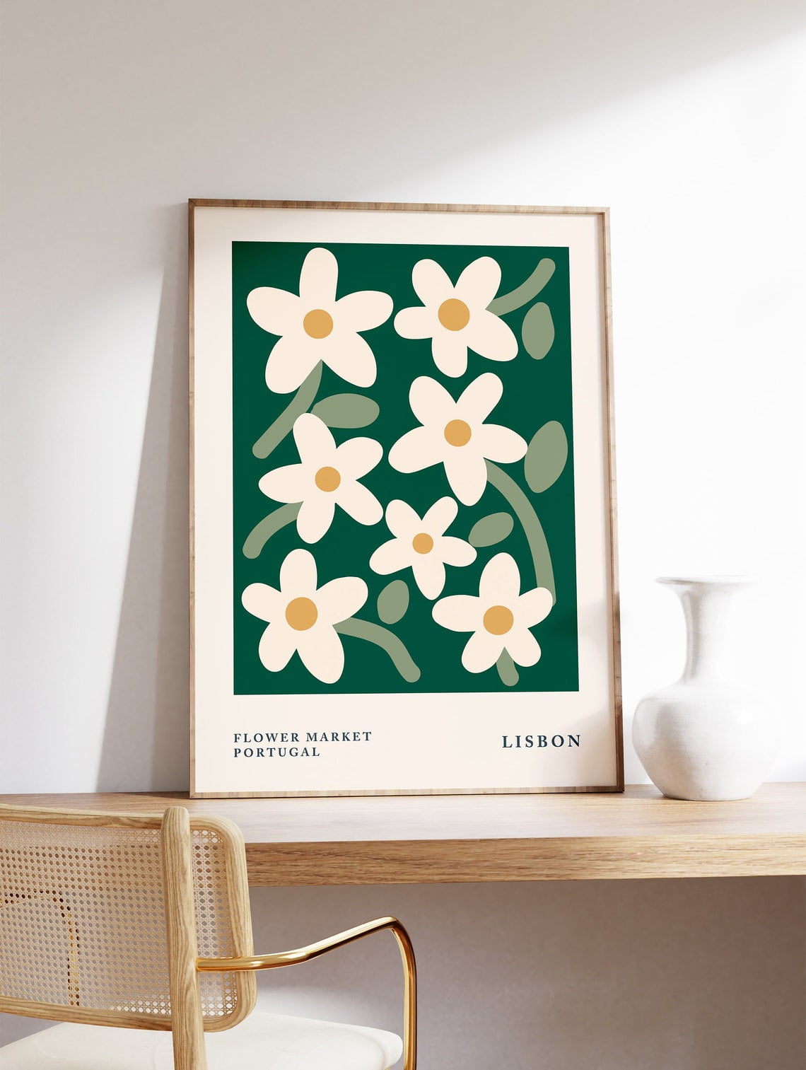 Flower Market Lisbon, Portugal Wall Print, Lisbon Art Poster, Floral ...