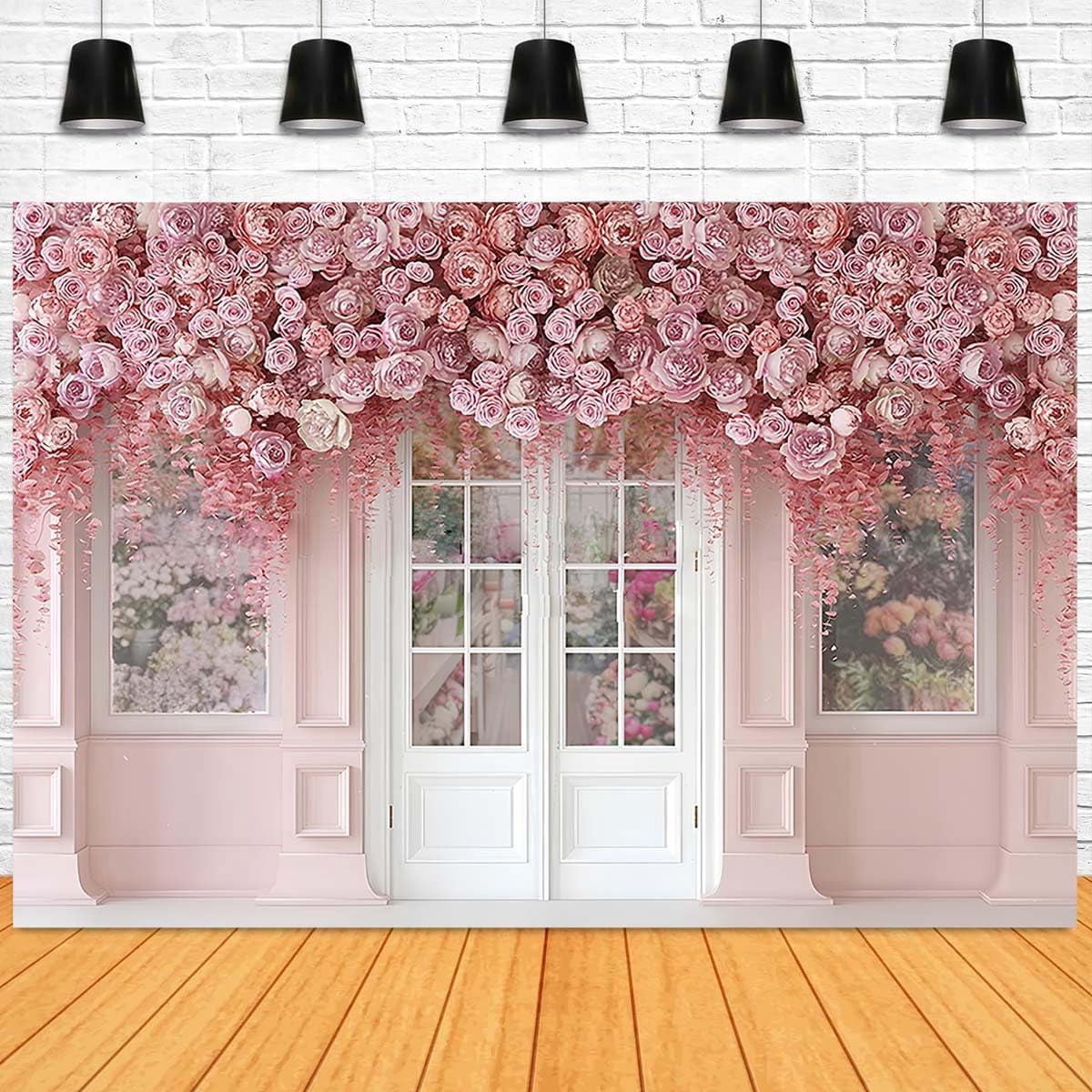 Flower Market Photography Background Spring Pink Flowers Tea Party ...