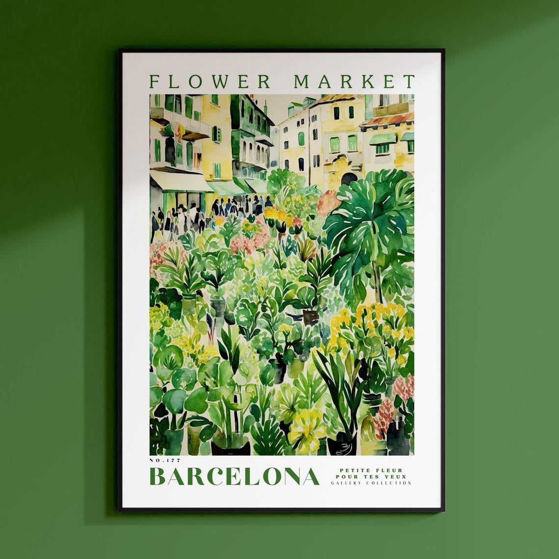 Flower Market Print, Barcelona Print, Botanical Prints, Floral ...