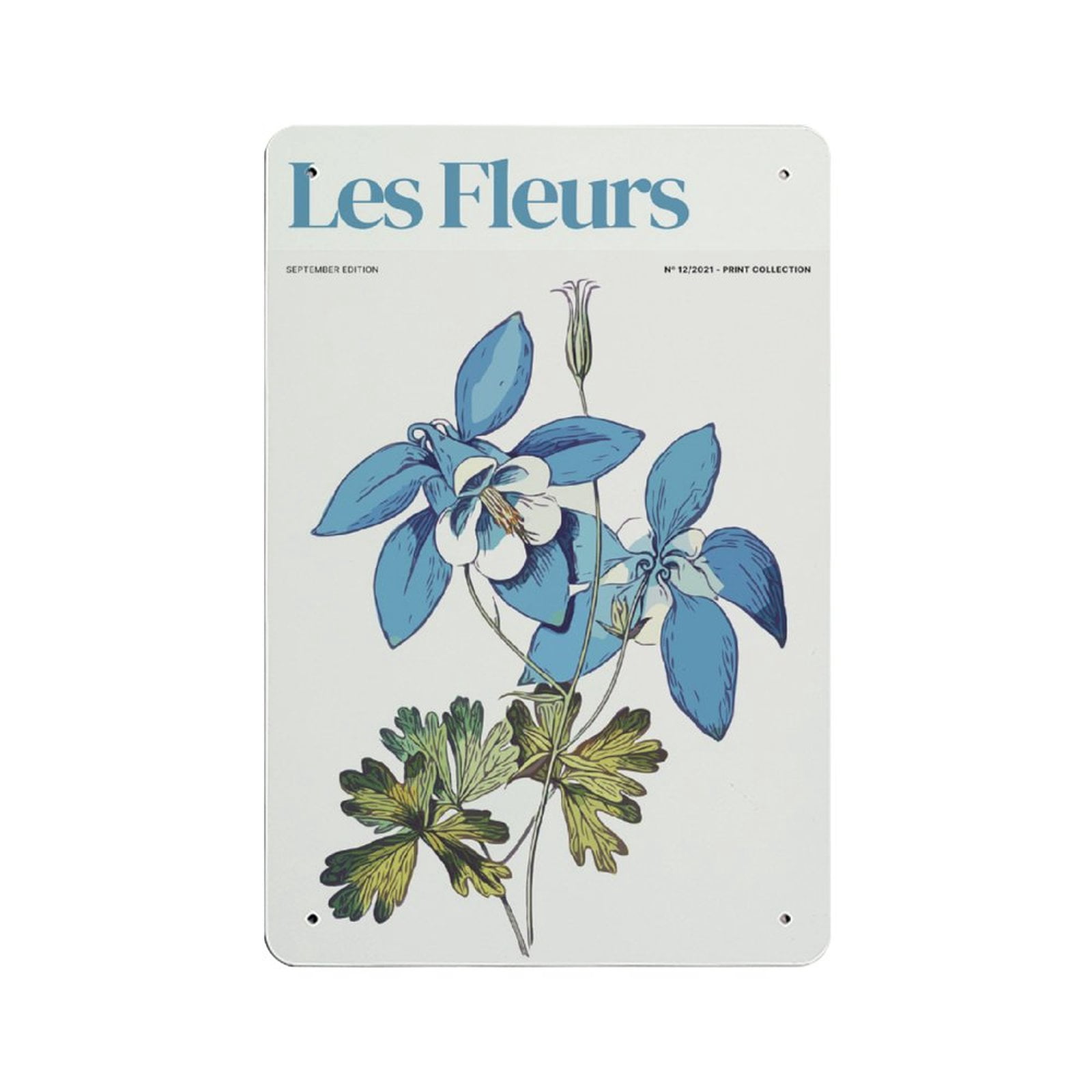Flower Market Print, Botanical tin sign, Floral Print, Flower Market ...