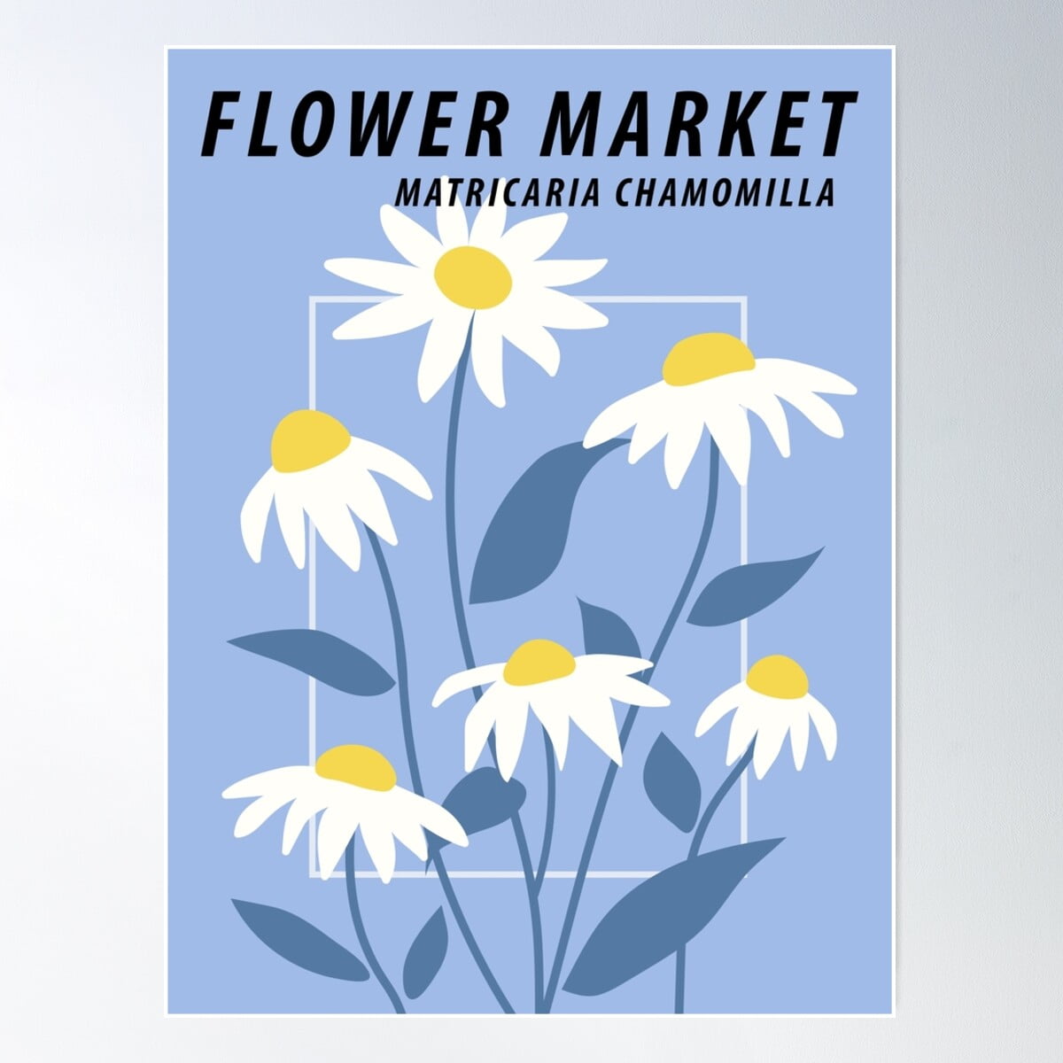 Flower Market Print, Chamomile, Daisy, Posters Aesthetic, Flower Art ...