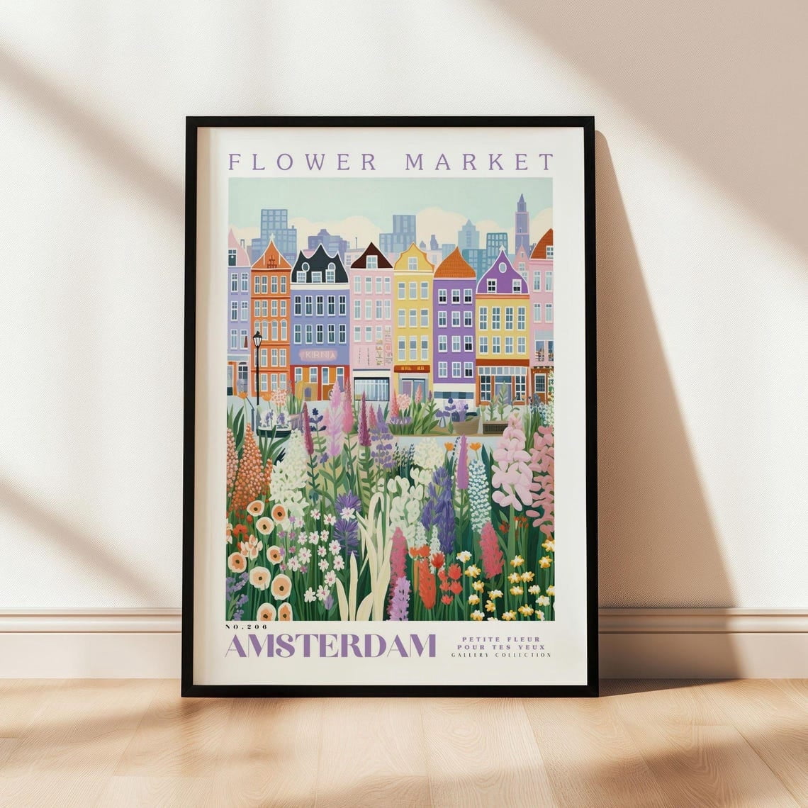 Flower Market Print City Print Travel Poster Botanical Prints Floral ...