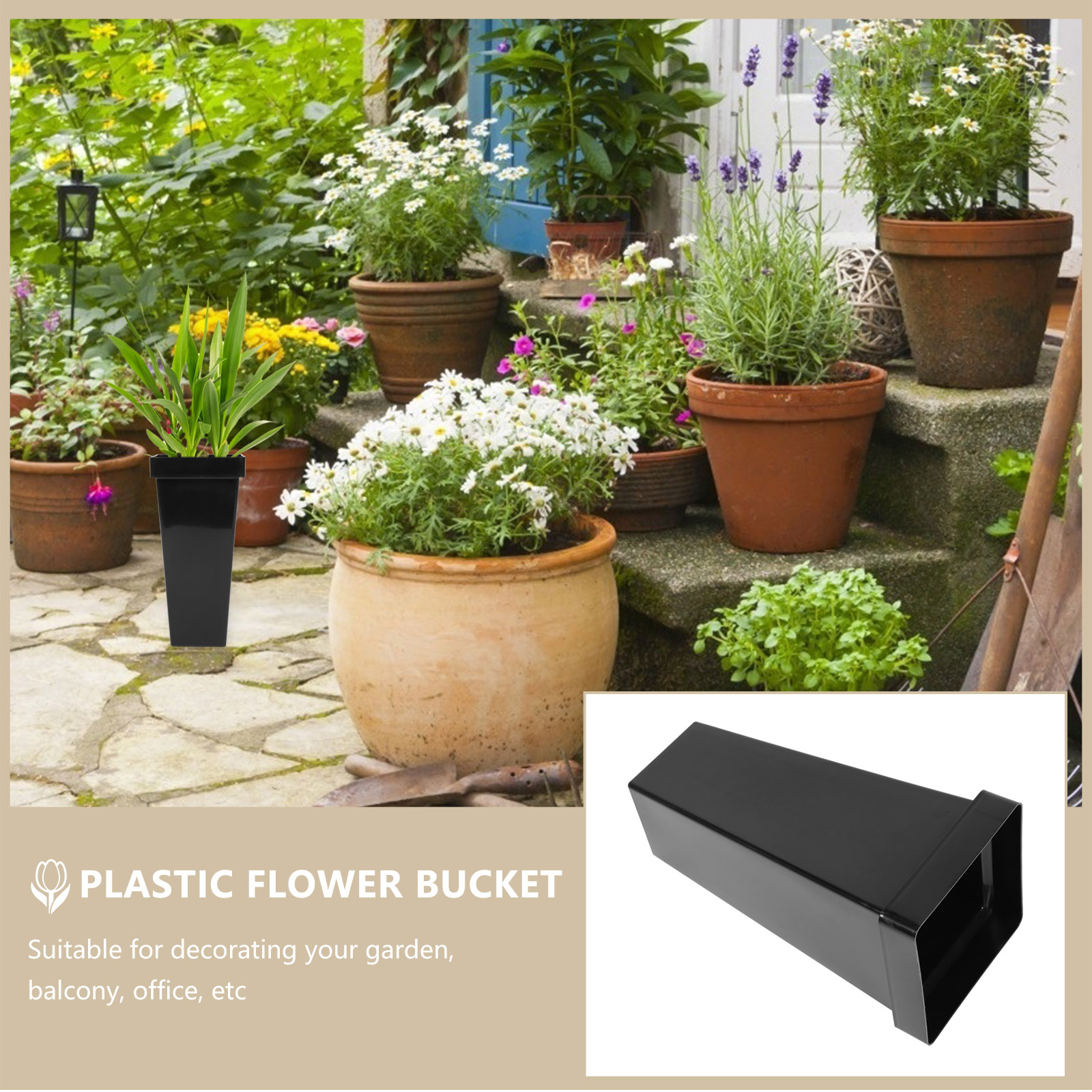 Flower Metal Bucket Florist Tall Vase Bucket Vaserustic Floral Cooler ...