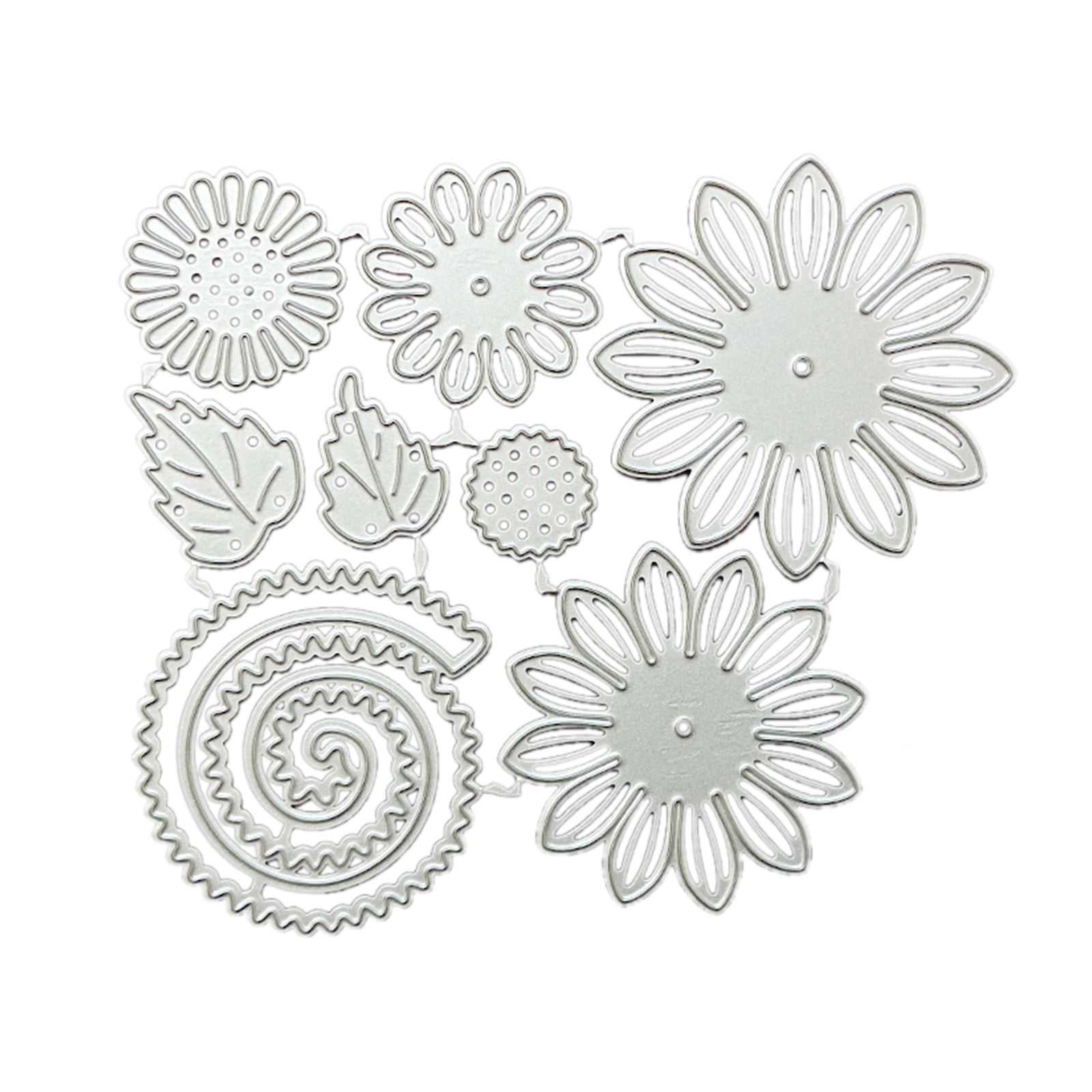 Flower Metal Cutting Dies Scrapbooking Stencil Die Cuts Card Embossing ...