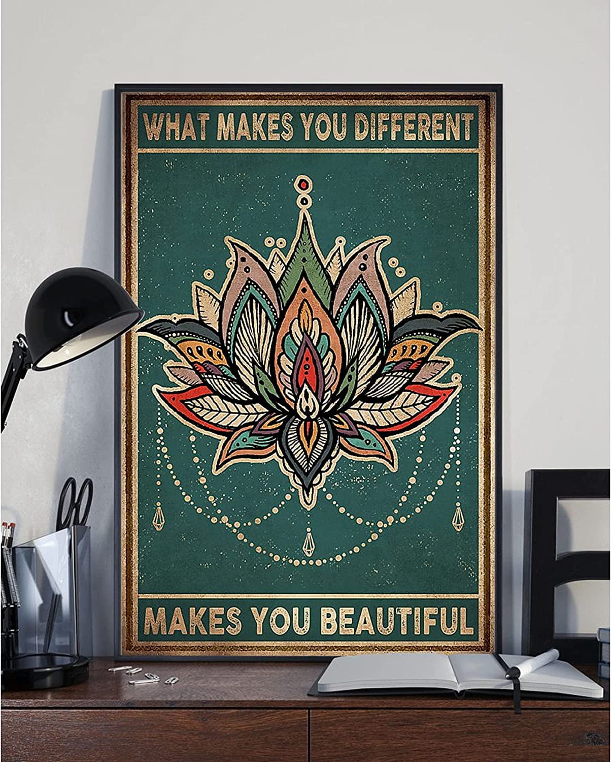 Flower Metal Sign Dandelion Night Metal Tin Sign 8x12 Inch Retro Plaque ...