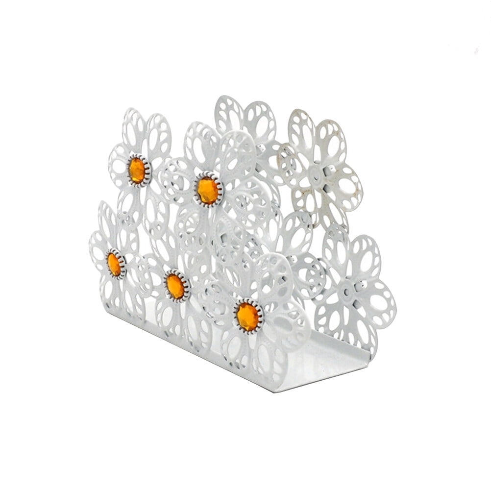 Flower Modern Napkin Holder Stainless Steel Paper Towel Holder Cut-out ...