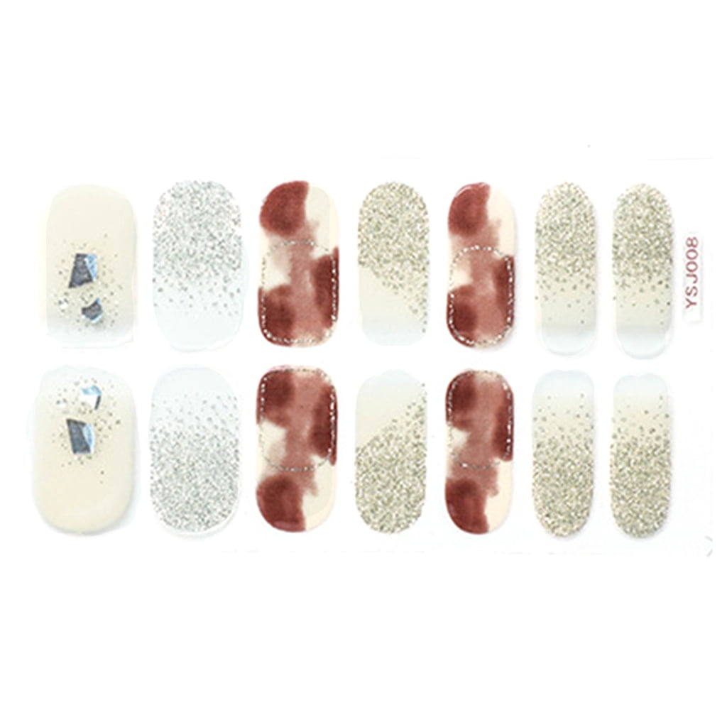 Flower Nail Art Stickers Adhesive Nail Gel Polish Strip Nail Decals ...