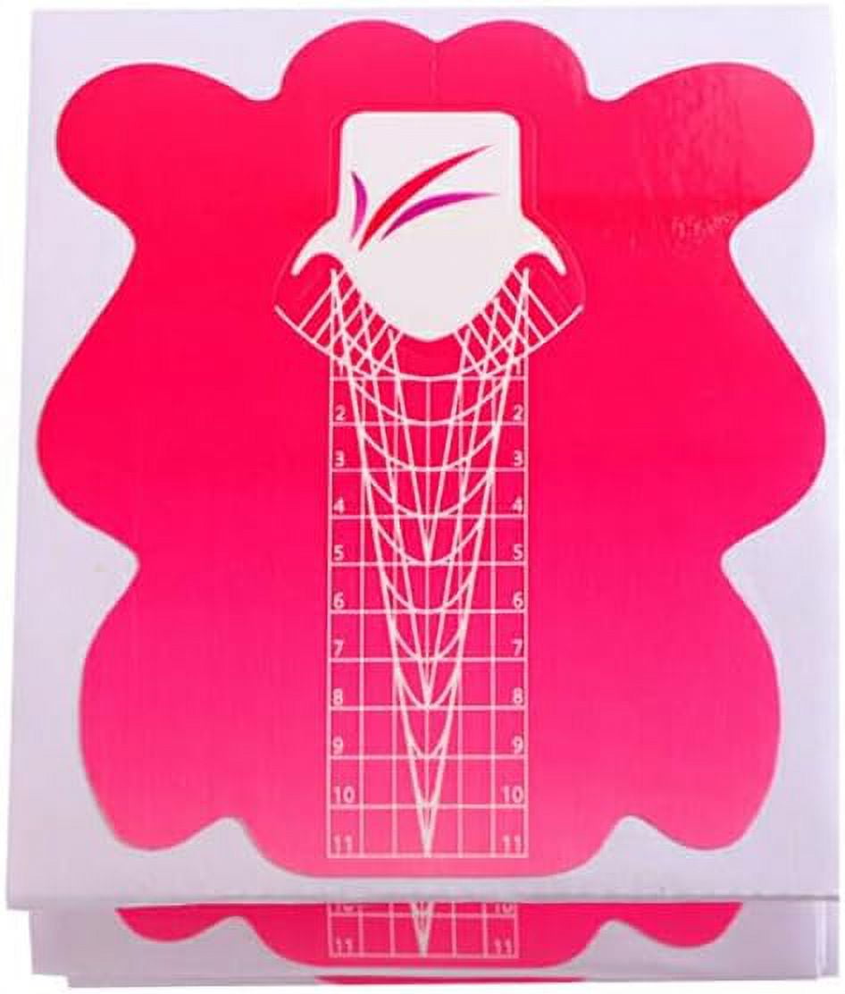 Flower Nail Forms Tips Acrylic Curve Nails Extension Guide Stickers ...