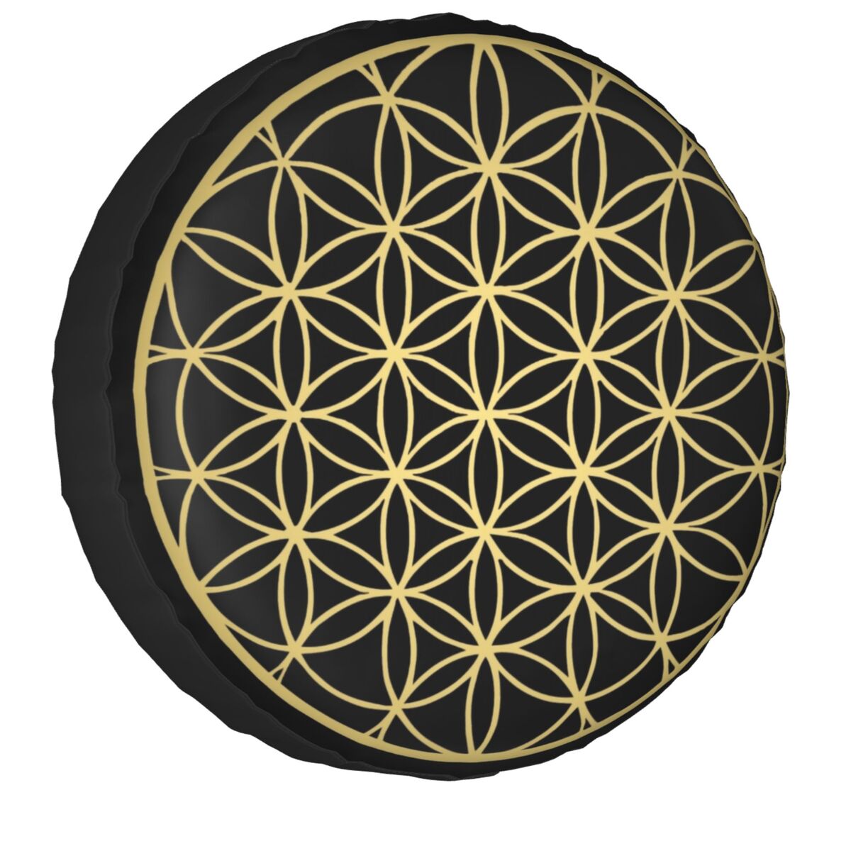 Flower Of Life Golden Light Energy Spare Tire Cover for Hummer ...