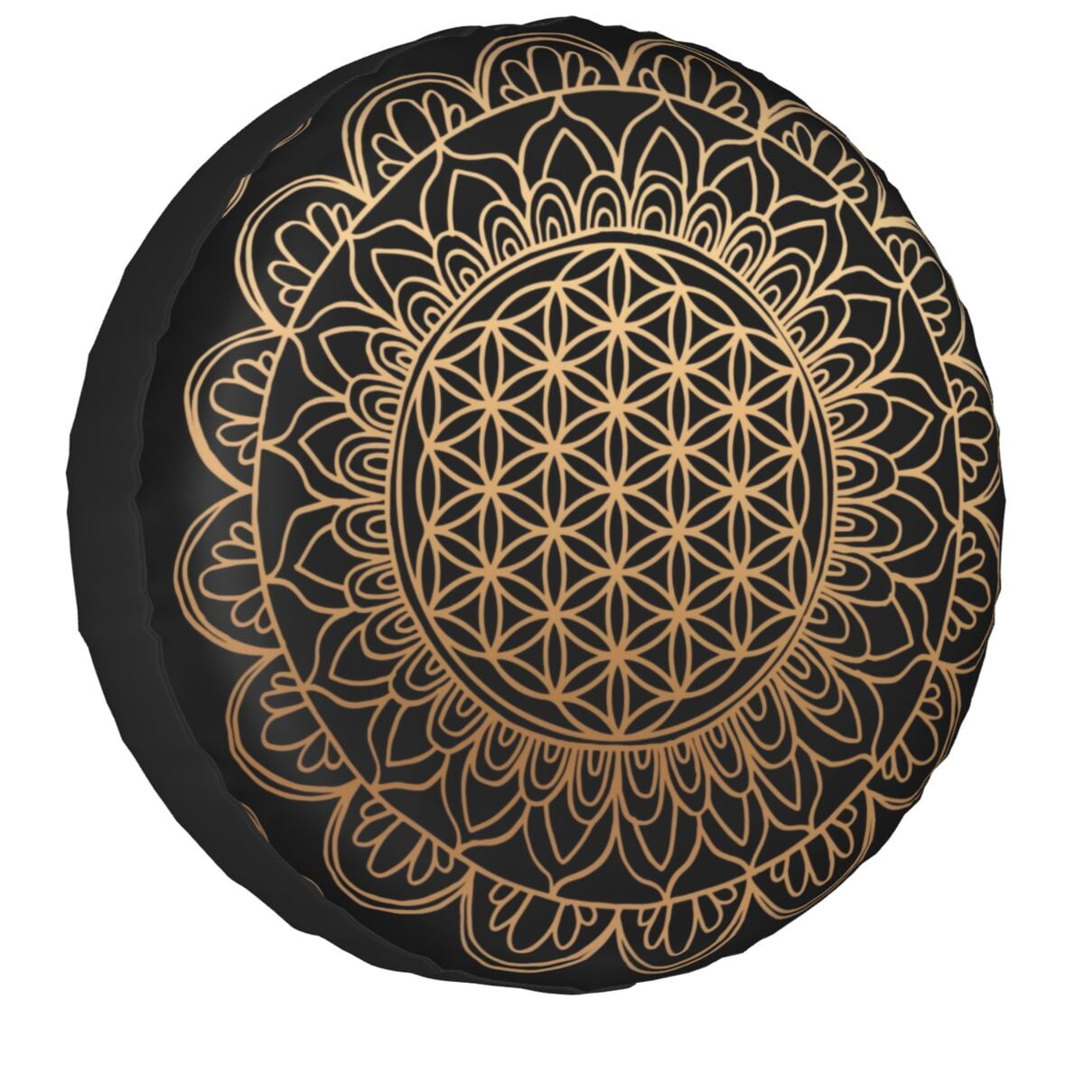 Flower Of Life Golden Light Energy Spare Tire Cover for Hummer ...