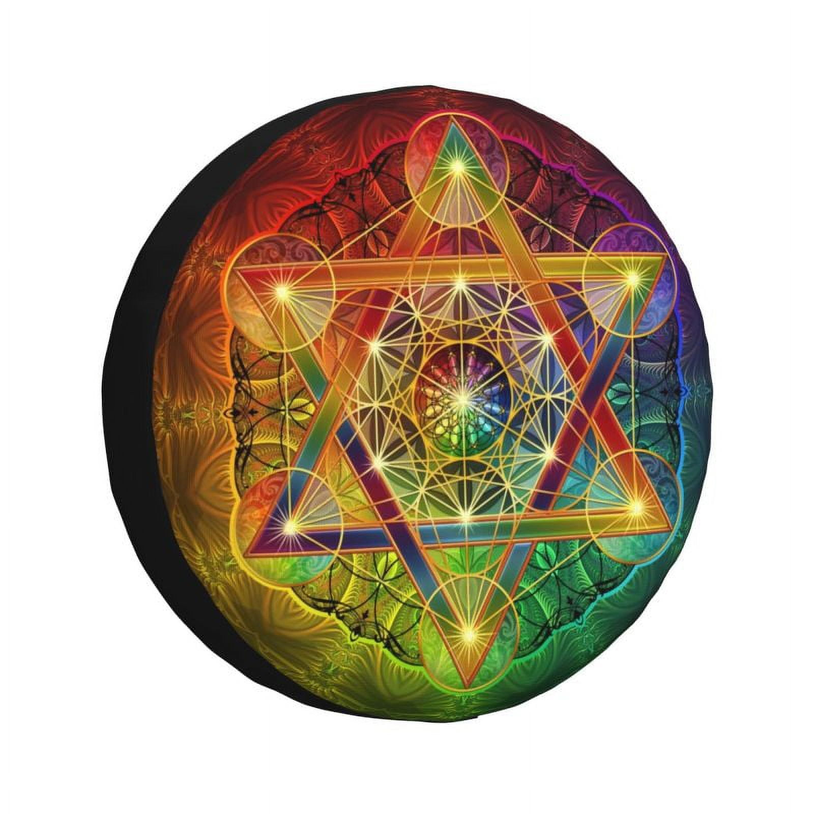 Flower Of Life In Lotus Mandala Spare Tire Cover for Hummer Zen Yoga ...