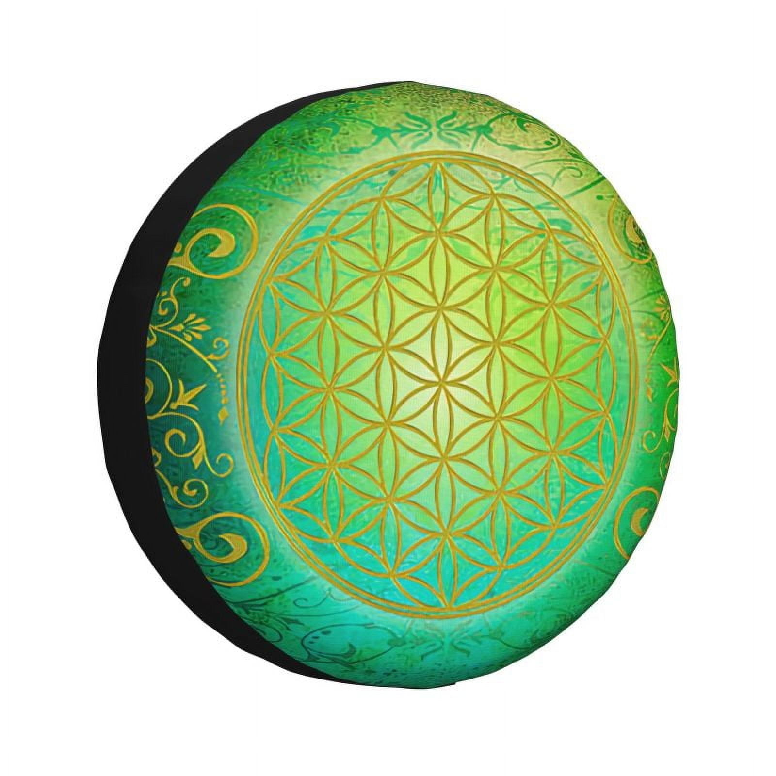 Flower Of Life Lotus Tire Cover 4WD 4x4 RV Sacred Geometry Mandala ...