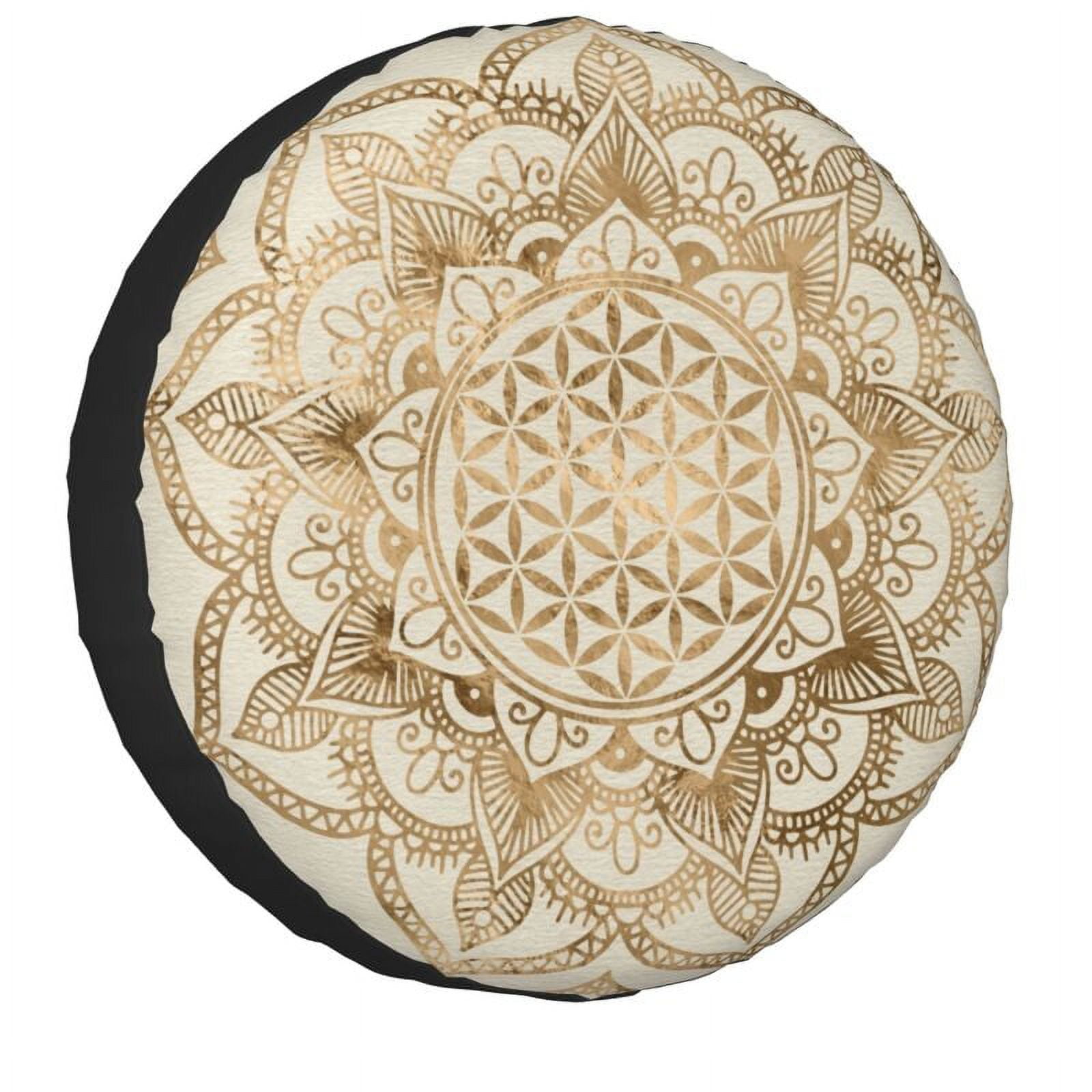 Flower Of Life Spare Tire Cover for Prado Pajero RV SUV Camper Mandala ...