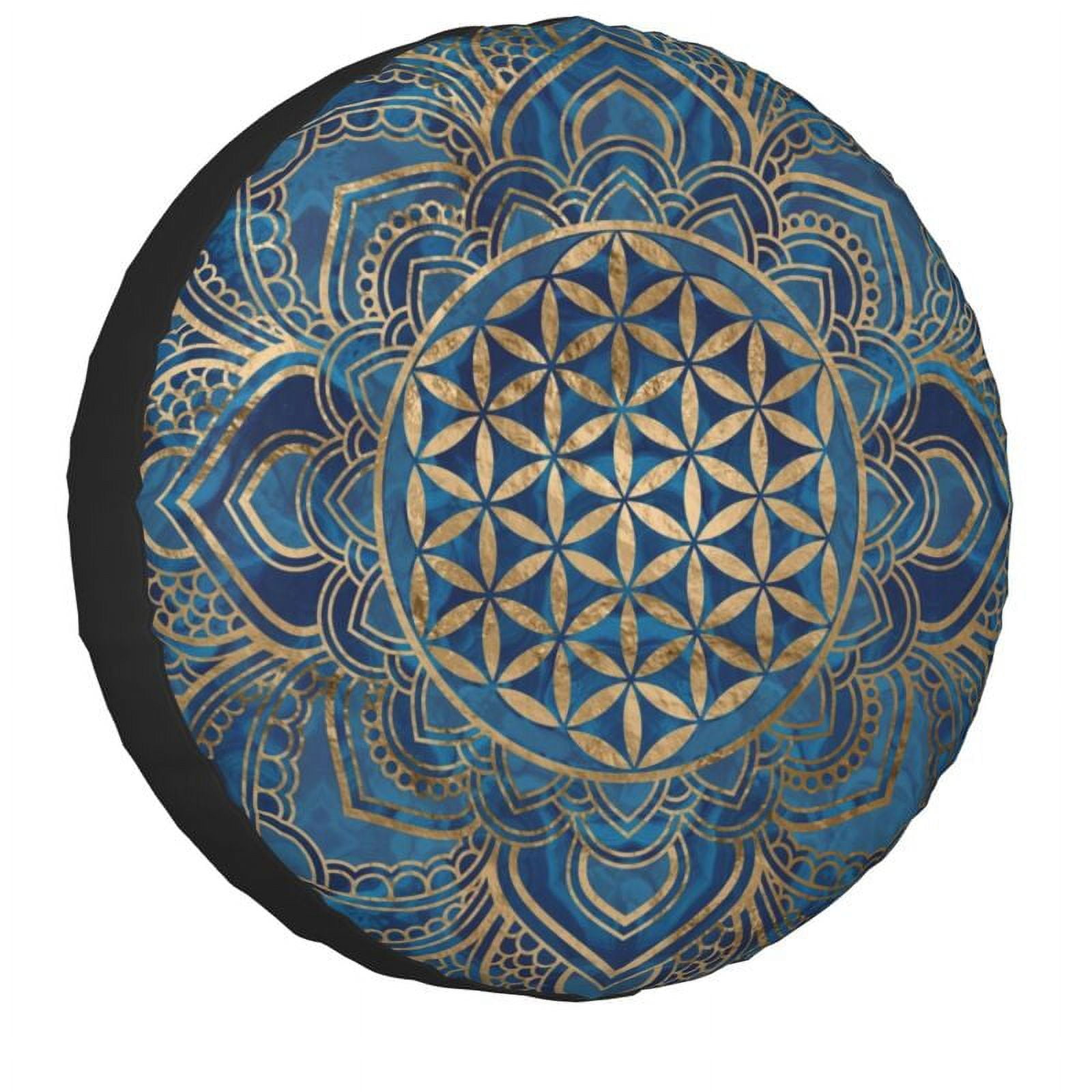 Flower Of Life Spare Wheel Tire Cover for Land Cruiser Prado Sacred ...