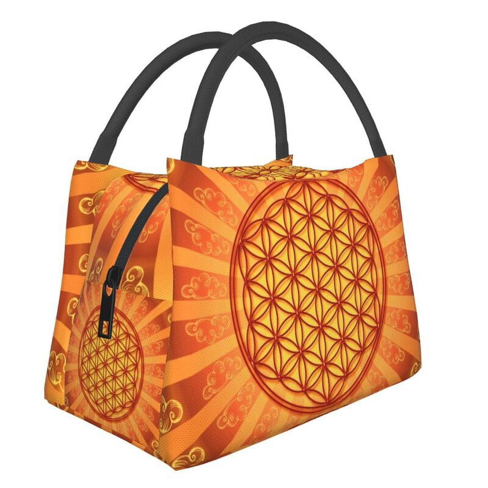 Flower Of Life Vintage Geometric Thermal Insulated Lunch Bags Women ...