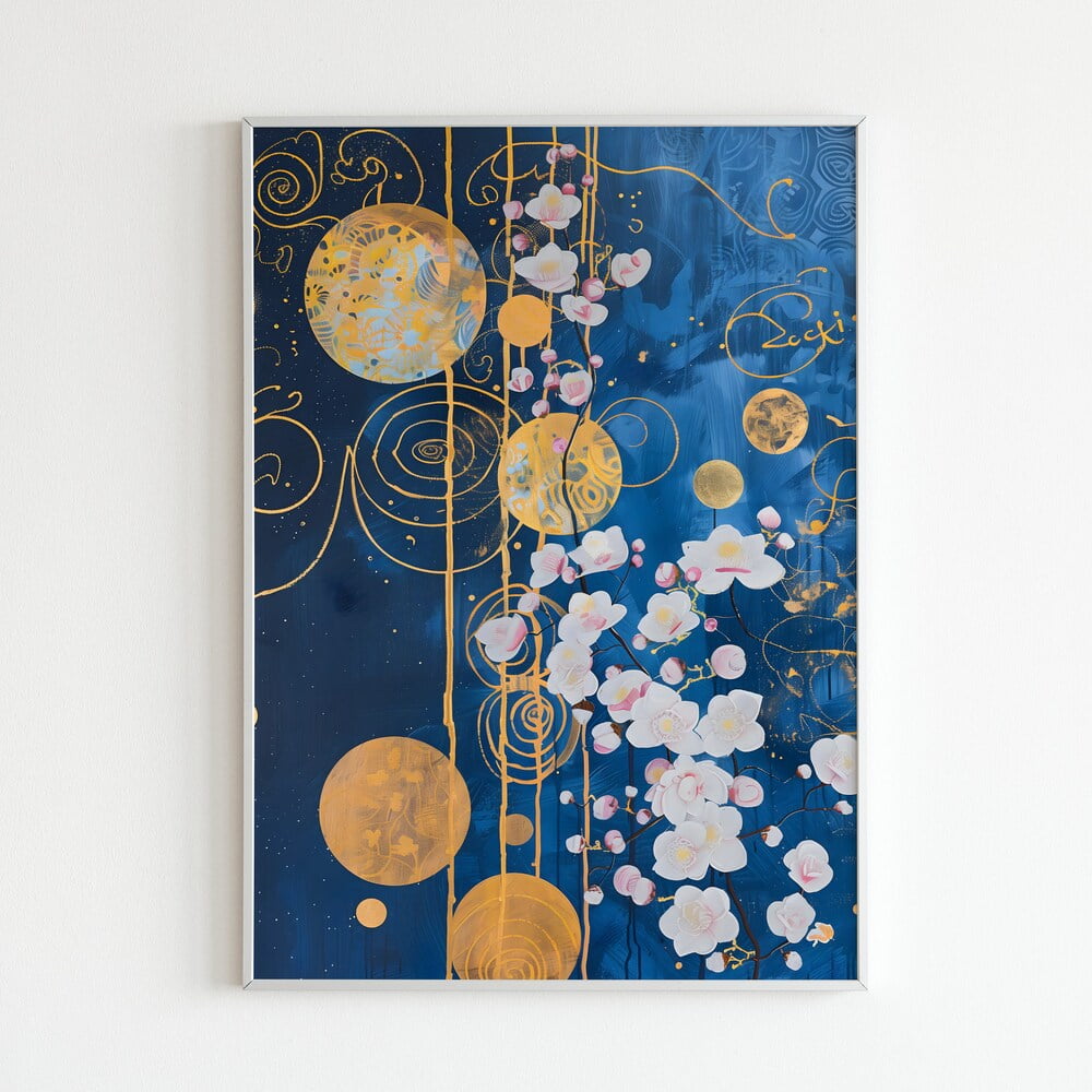 Flower Oil Painting, Vintage Wall Art, Abstract Wall Art, Vibrant Home ...