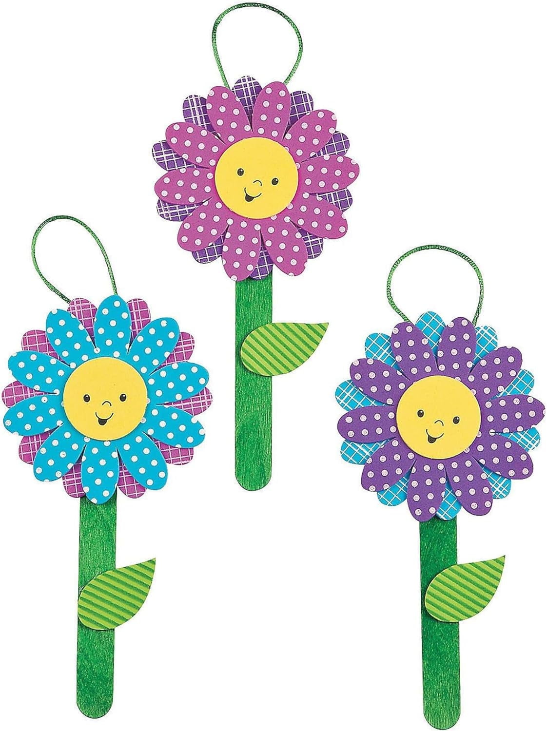 Fun Express Flower Ornament Craft Kit – Spring Craft Kit for Kids ...