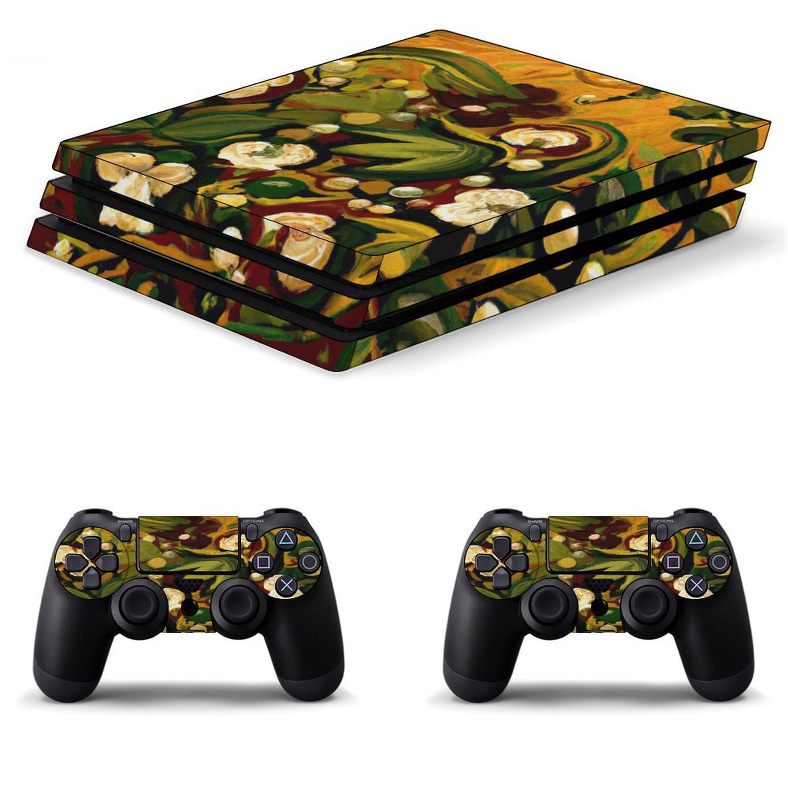 Flower PS4/PS4 Pro/PS4 Slim Skin Sticker For Console And Controller ...