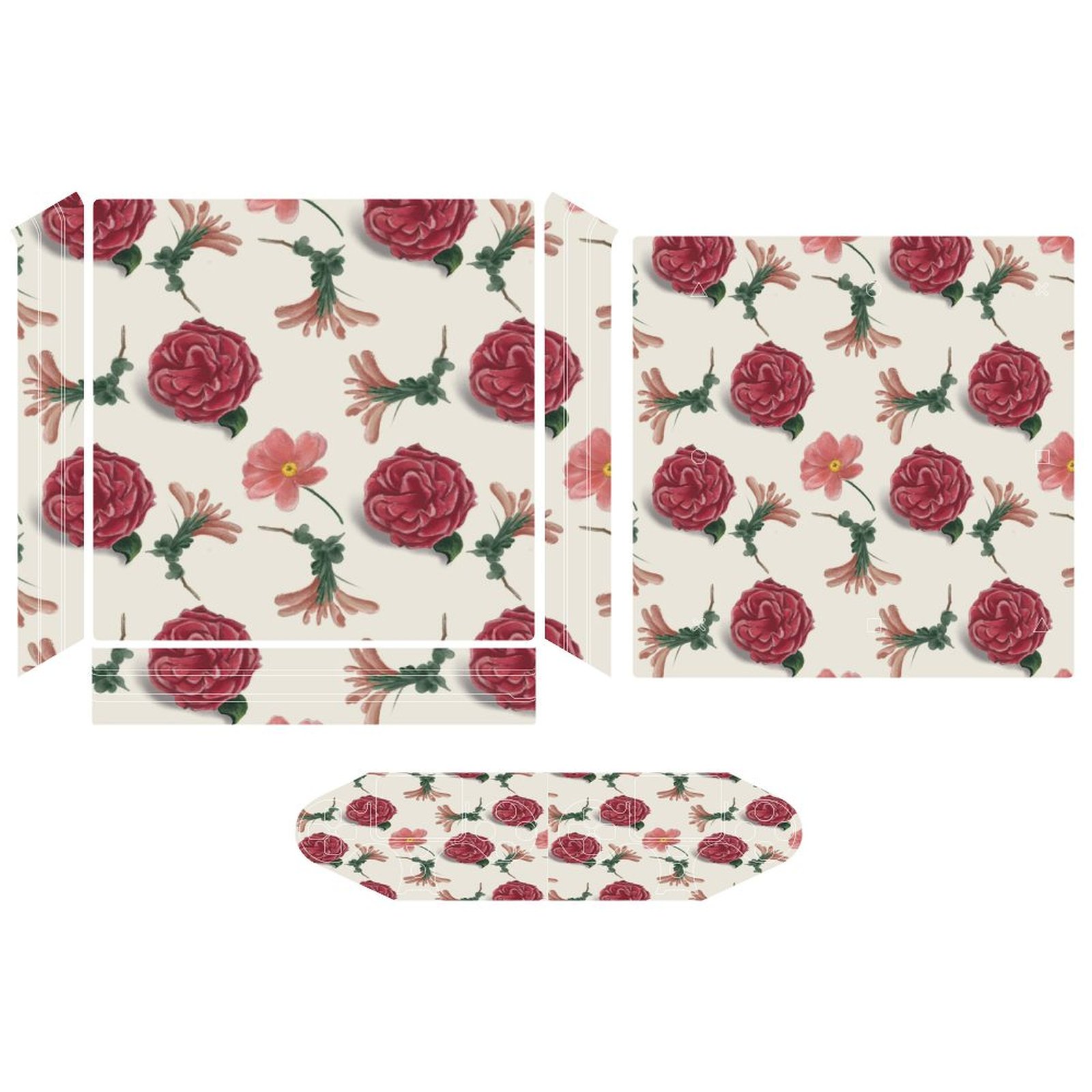 Flower PS4 Pro/PS4 Slim Skin Sticker For Console And Controller Skins ...