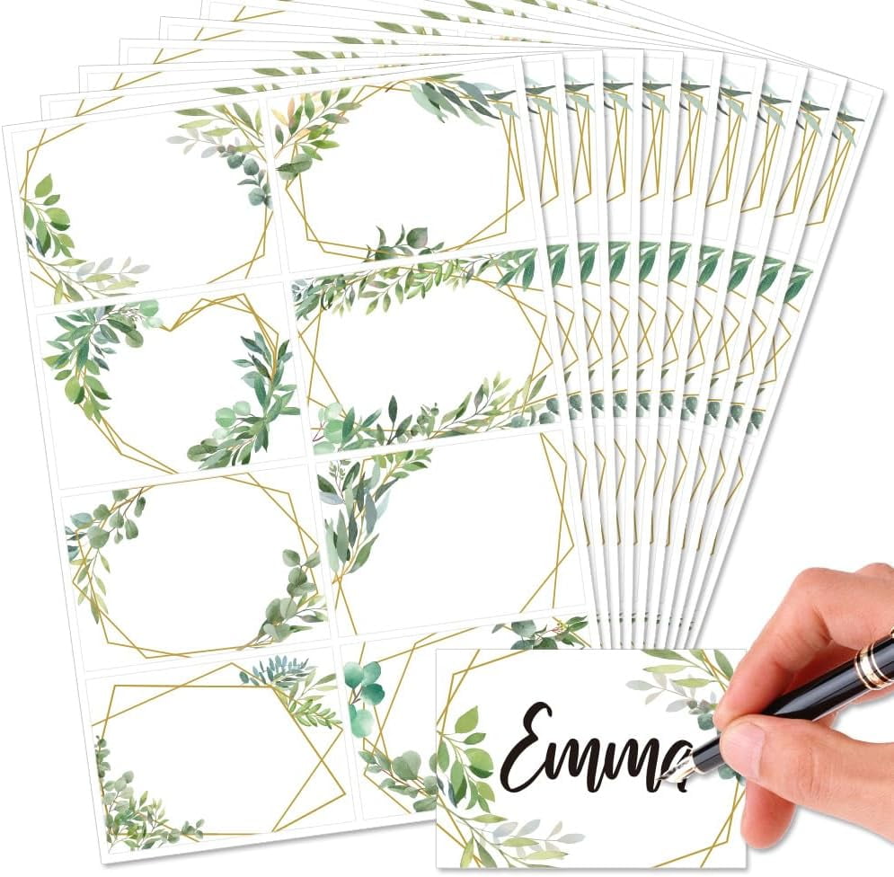 Flower PVC Waterproof Blank Label Stickers Writable Adhesive Label ...