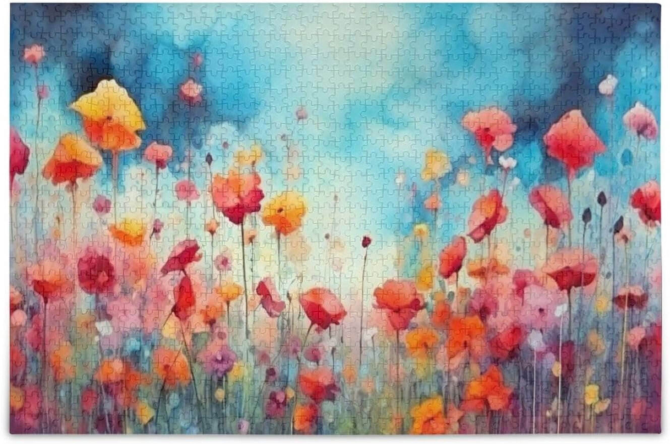 Flower Painting Jigsaw Puzzles 1000 PiecesPuzzles for Adults Family ...