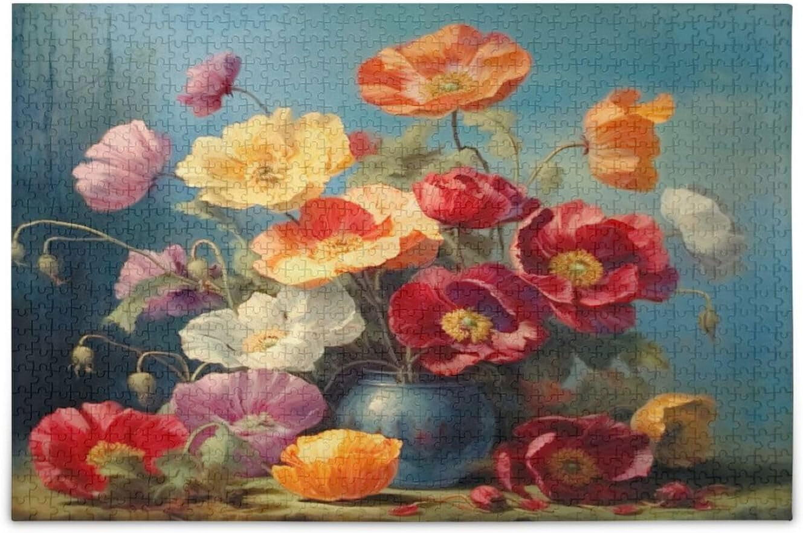 Flower Painting Jigsaw Puzzles 1000 PiecesPuzzles for Adults Family ...
