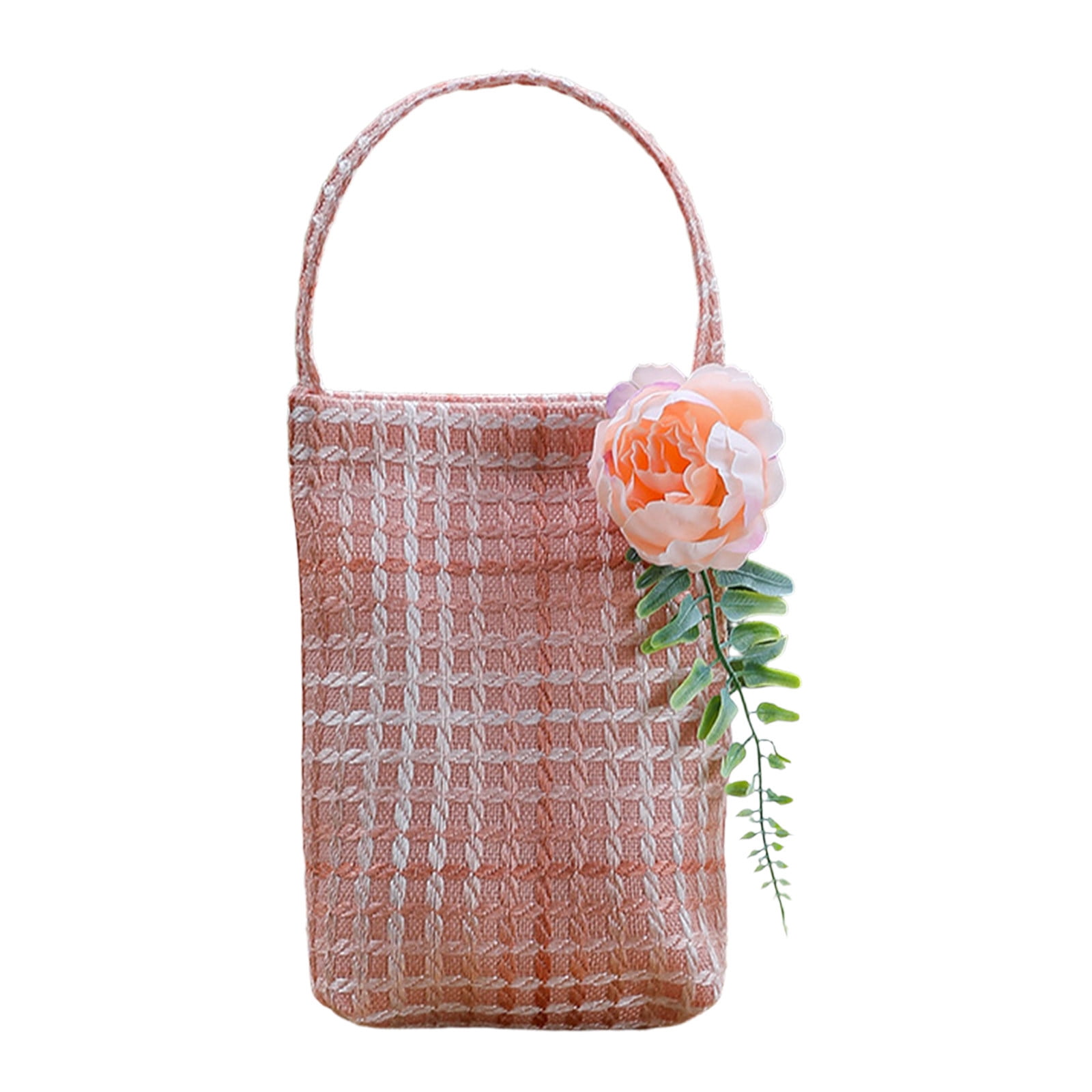 Flower Paper Gift Bag, Bouquet Portable Flower Handbag Box, Rectangle ...