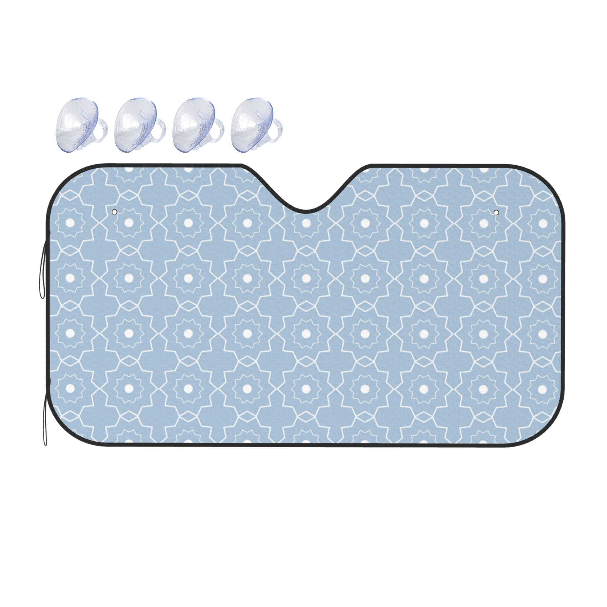 Flower Pattern 1-Piece Car Front Window Sunshade-Foldable for Most ...