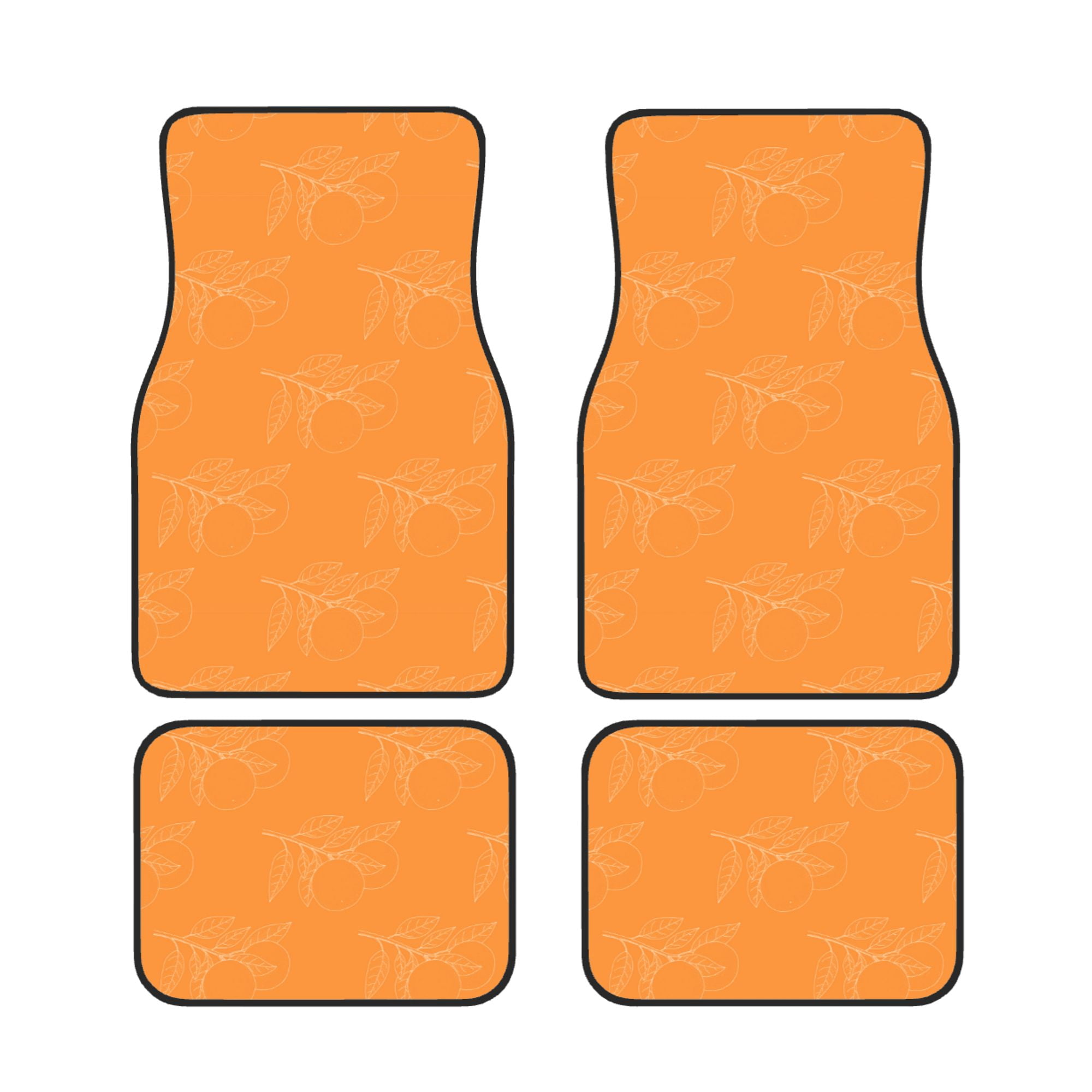 Flower Pattern Background Universal Fit Carpet Floor Mats For Car Suv ...
