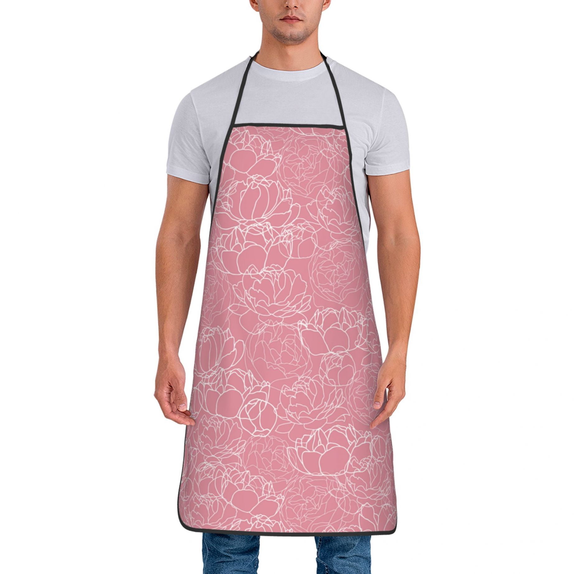 Flower Pattern background (1) Aprons for Women Men Waterproof Apron ...