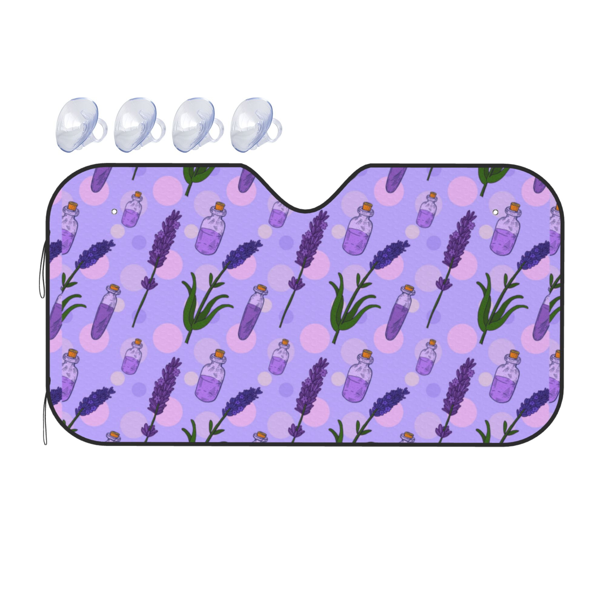 Flower Pattern background 1-Piece Car Front Window Sunshade-Foldable ...