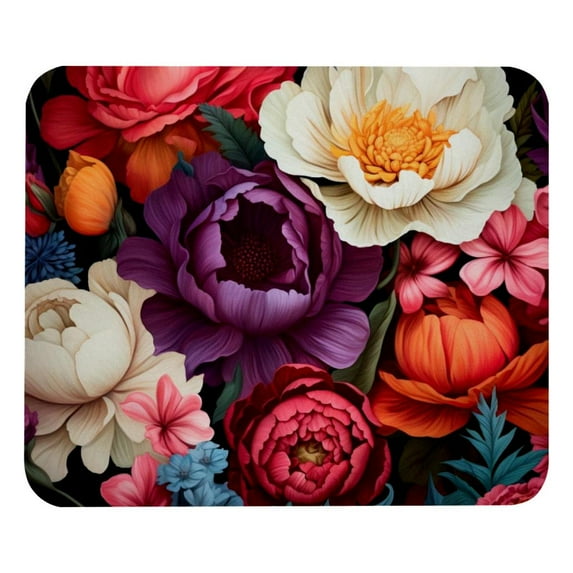 Flower Petal Mouse Pad, Personality Design Rubber Base for Office Decor ...