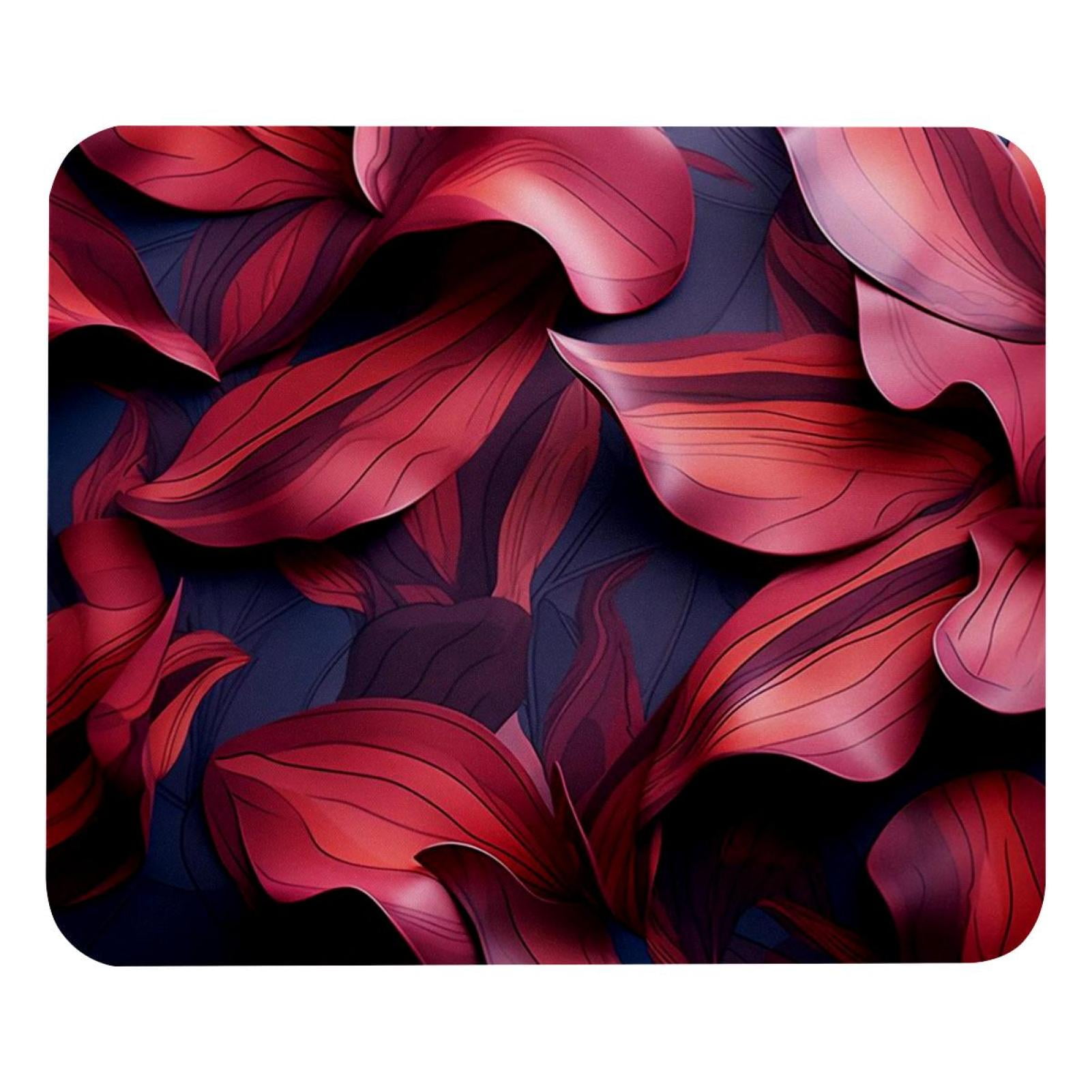 Flower Petal Mouse Pad, Rubber Base Computer Mouse Pads for Wireless ...