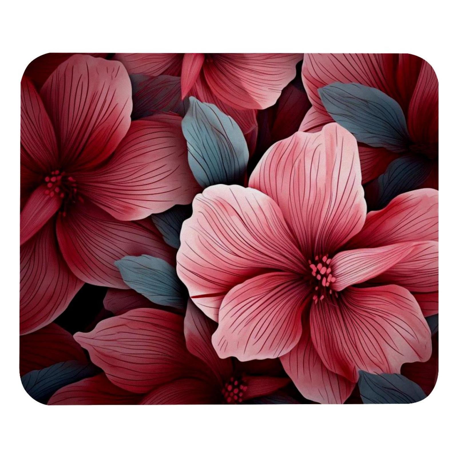 Flower Petal Mouse Pad , Soft Cute Computer Mouse Mat with Rubber Base ...