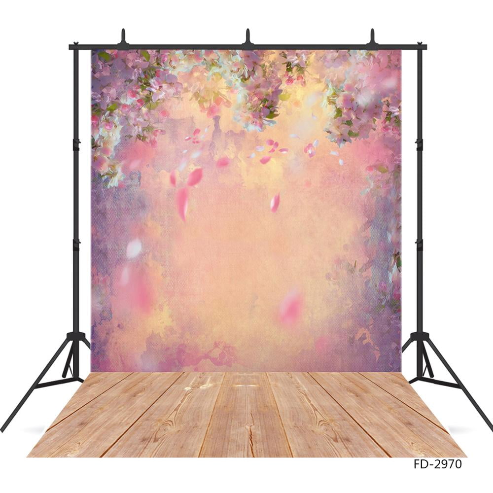 Flower Petals Gradient Oil Painting Photo Backdrop Vinyl Backgrounds ...