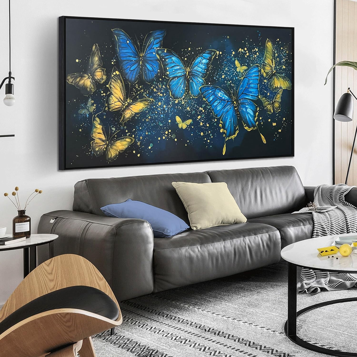 Flower Pictures Wall Art for Living Room - Modern Office Artwork Wall ...