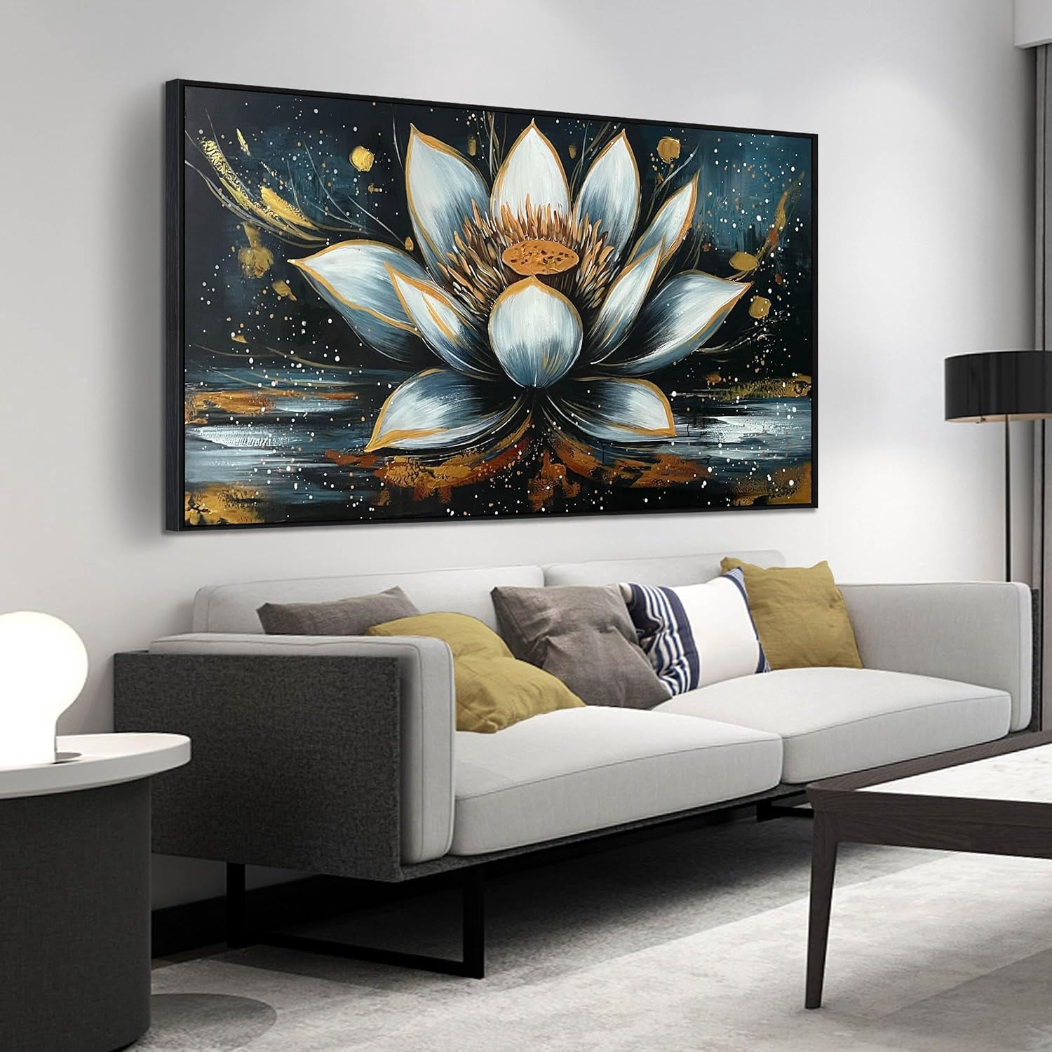 Flower Pictures Wall Art for Living Room - Modern Office Artwork Wall ...