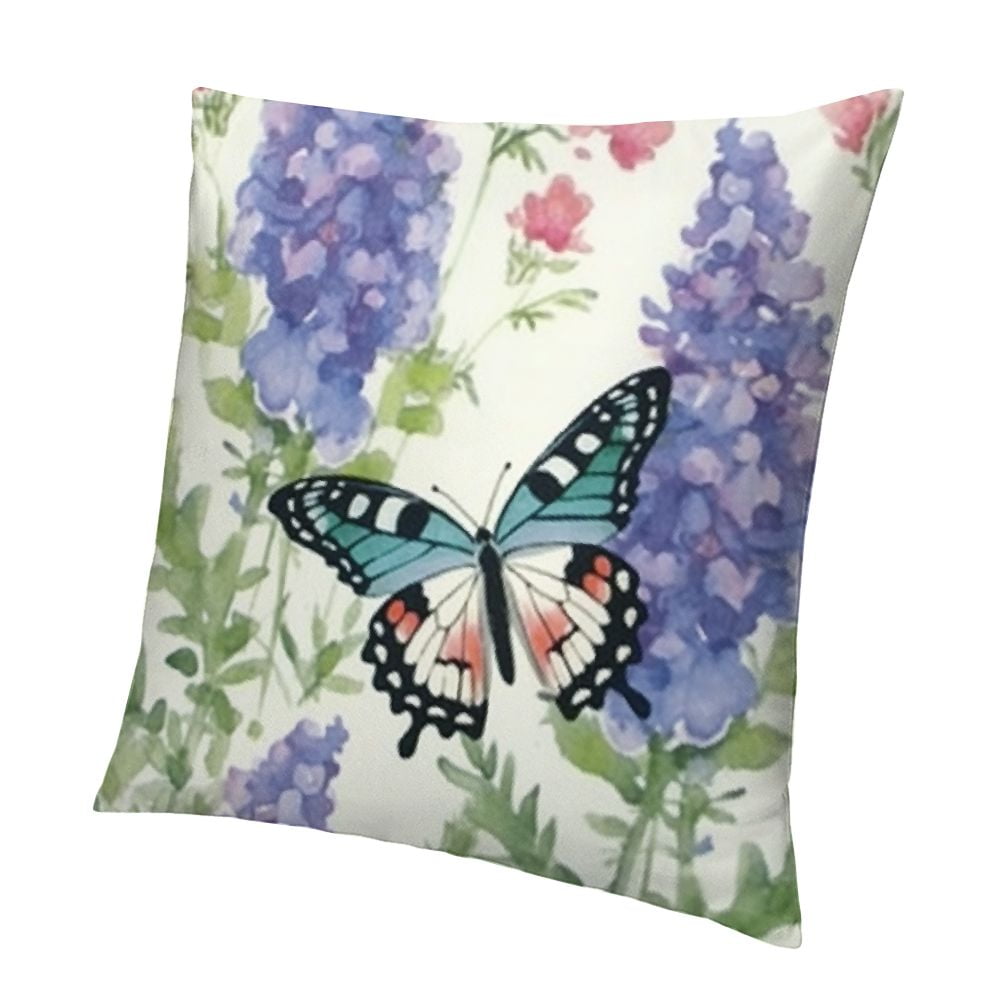 Flower Pillow Covers Spring Decorative Pillows Case Outdoor Cushion ...