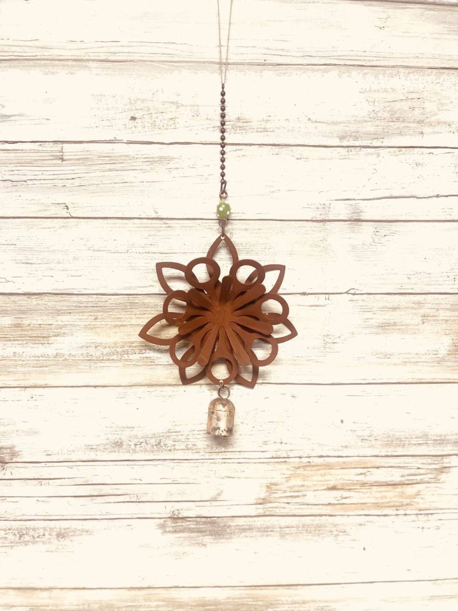 Flower Piper Bell Rustic Garden Outdoor Decor Chime - Walmart.com