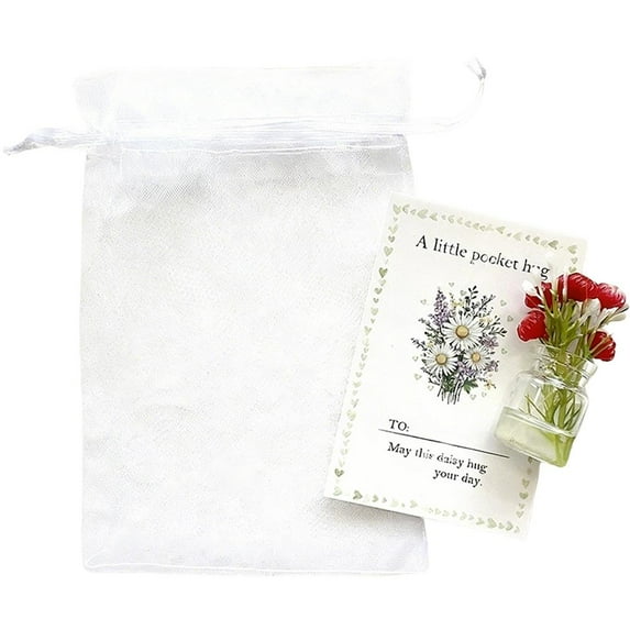 Flower Pocket Hug Card, Greeting Cards Pocket Hug Token for Friends ...