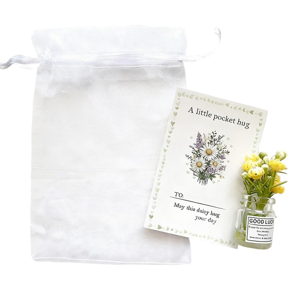 Flower Pocket Hug Card, Greeting Cards Pocket Hug Token for Friends ...