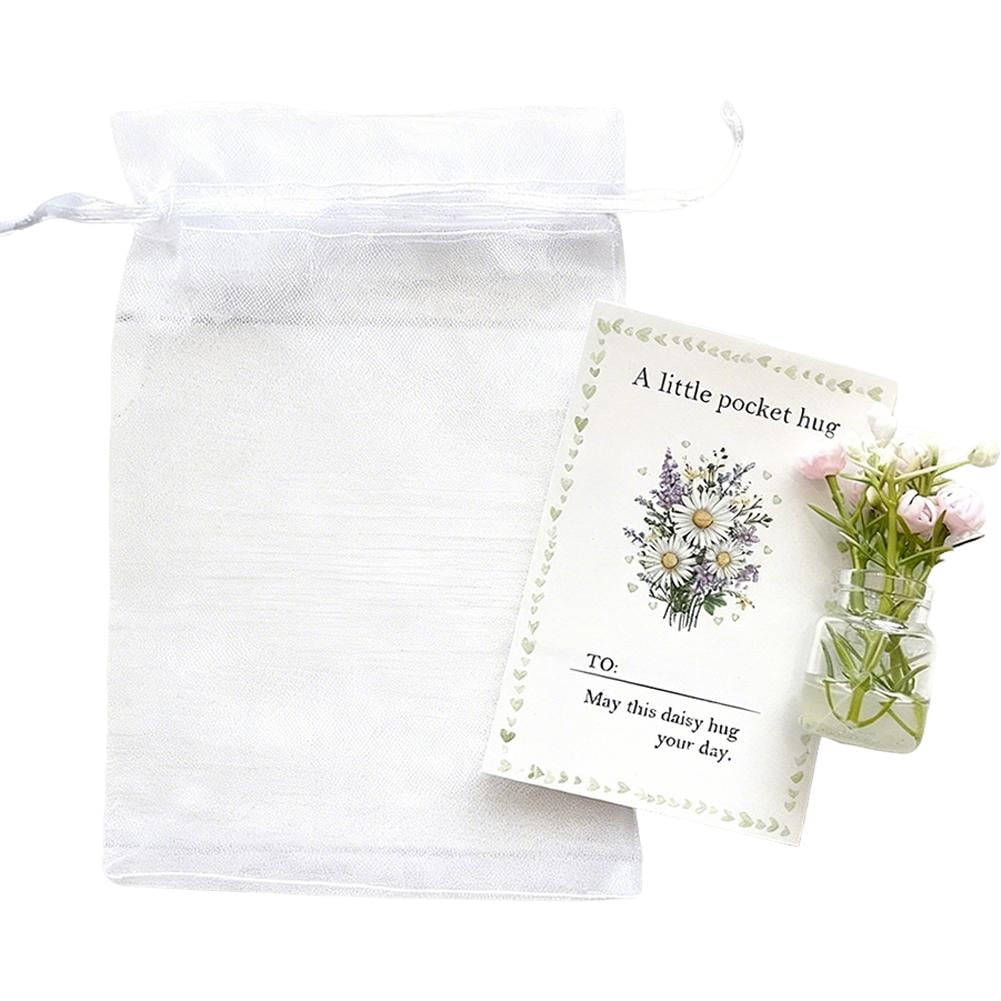 Flower Pocket Hug Card, Relationship Gift for Distant Social Presents ...